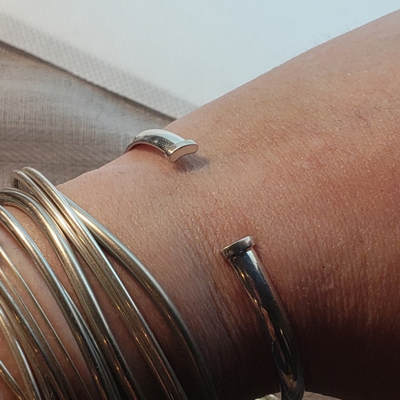 MD | Jewelry | Vintage Md Signed 925 Bangle Bracelet | Poshmark